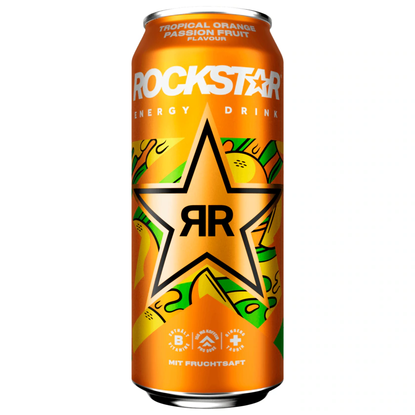 Rockstar Juiced Tropical Orange Passion Fruit - Home of Dampfer
